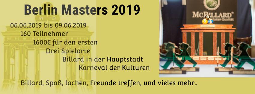 Berlin Masters 2019 - sixpockets.de